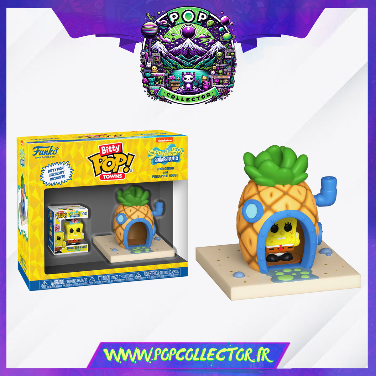 Bitty pop Spongebob 02 & Pineapple house – Pop Collector / Magasin ...