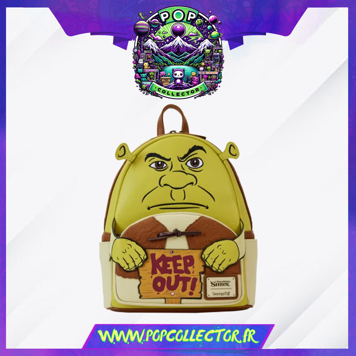 Shrek Keep Out Cosplay Mini Backpack Loungefly – Pop Collector ...