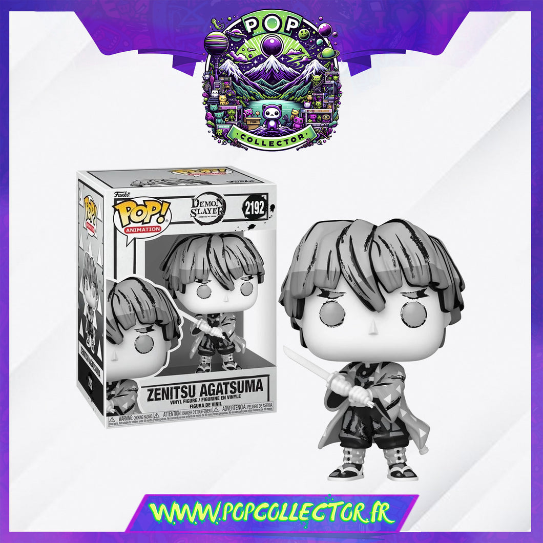 Funko Pop Demon Slayer 2192 Zenitsu Agatsuma - Sumi-Ink PRECOMMANDE DE ...