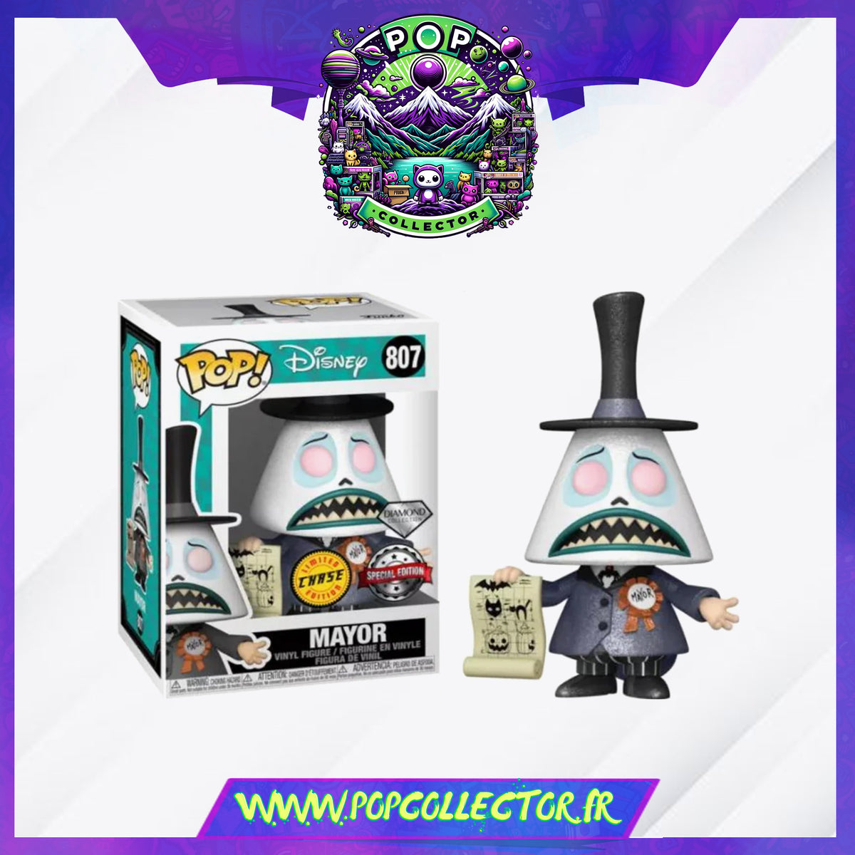 Funko Pop Nightmare Before Christmas NBC 807 Mayor Diamond Chase – Pop ...