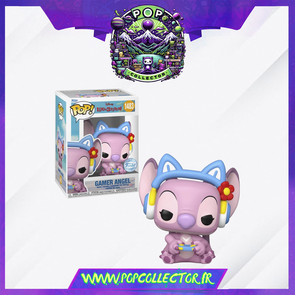Funko Pop Disney Lilo & Stitch 1483 Gamer Angel – Pop Collector ...