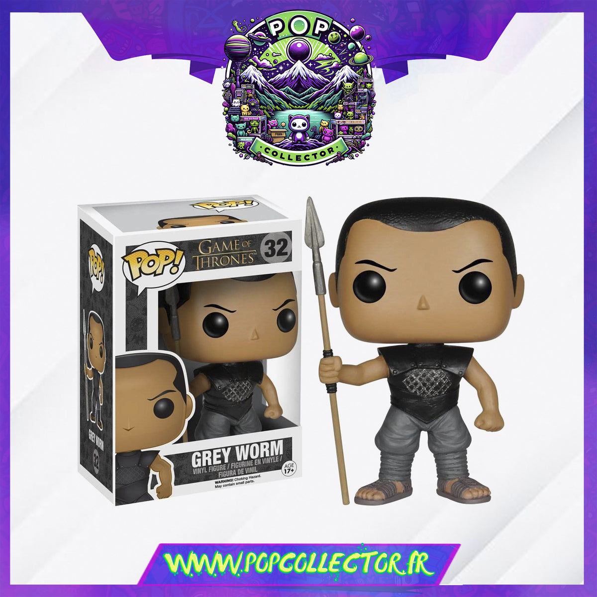 Funko Pop GOT Game Of Throne 32 Grey Worm – Pop Collector / Magasin ...