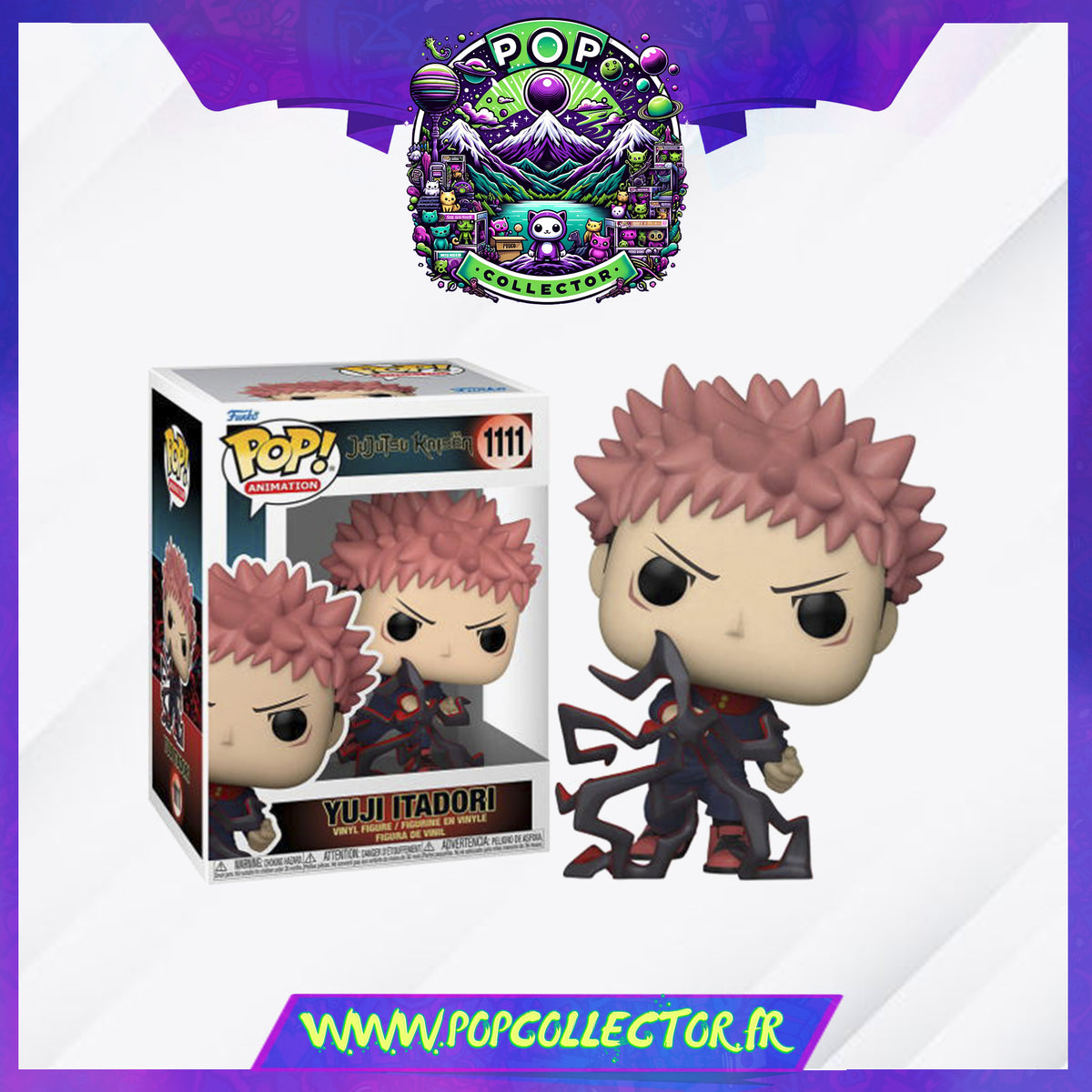 Funko Pop Jujutsu Kaisen 1111 Yuji Itadori – Pop Collector / Magasin ...