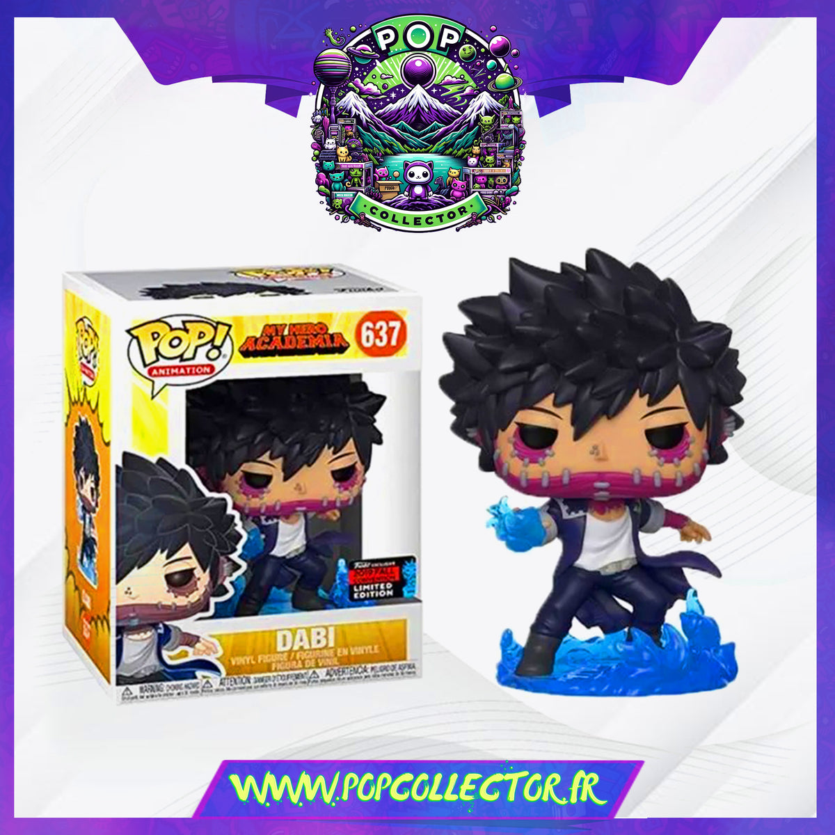 Funko Pop My Hero Academia MHA 637 Dabi – Pop Collector / Magasin Funko ...