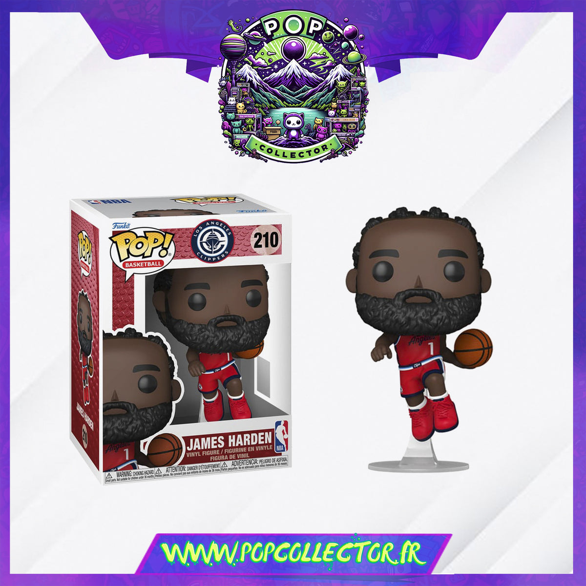 Funko Pop NBA 210 James Harden – Pop Collector / Magasin Funko Pop ...
