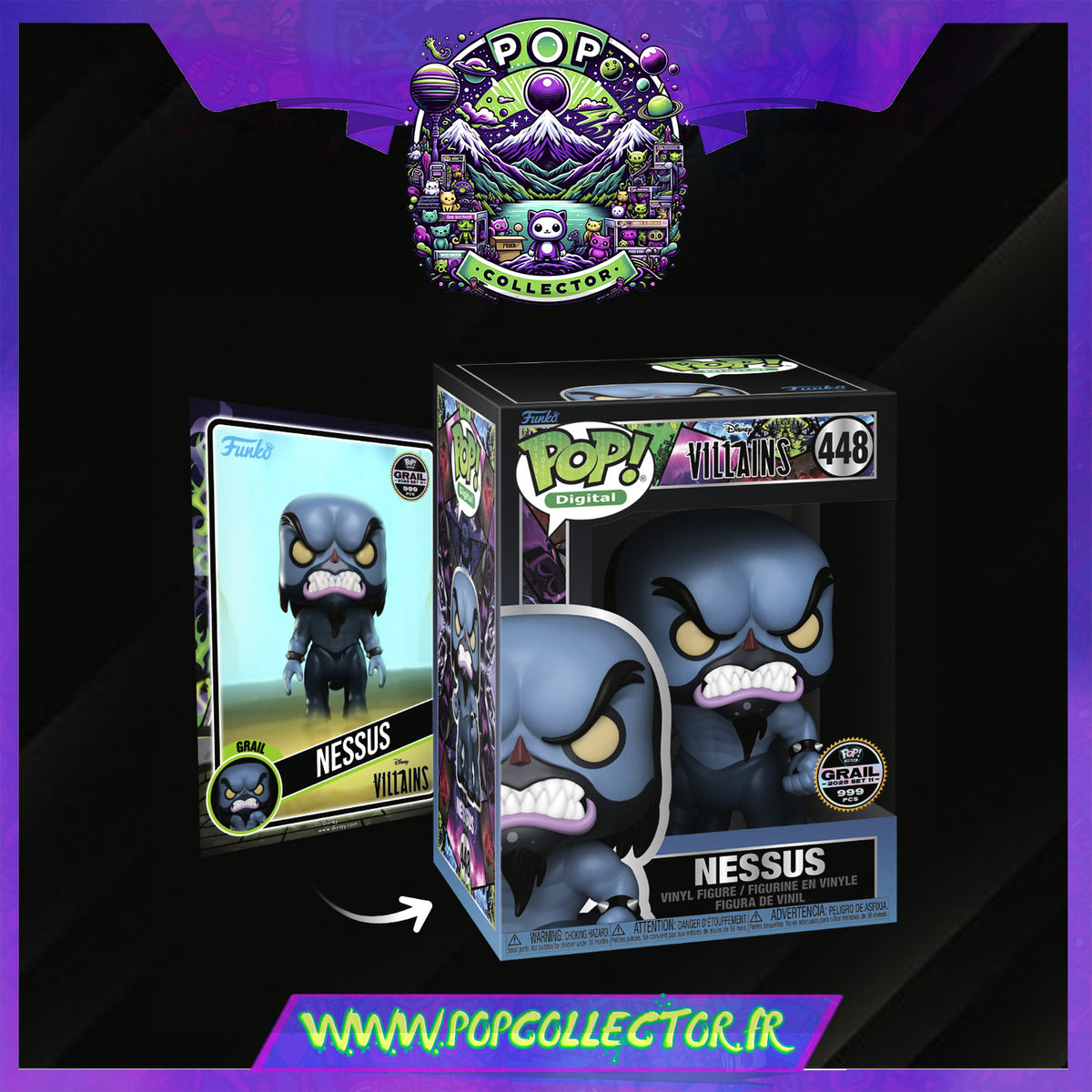 Funko Pop NFT Disney Villains - 448 Nessus - 999 Pieces – Pop Collector ...
