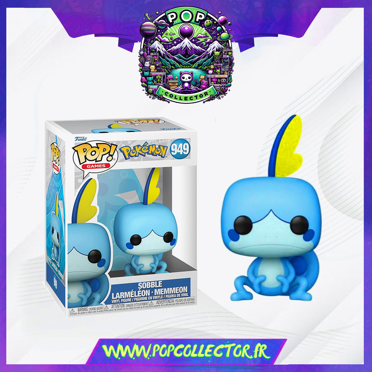 Funko Pop Pokemon 949 Sobble – Pop Collector / Magasin Funko Pop ...