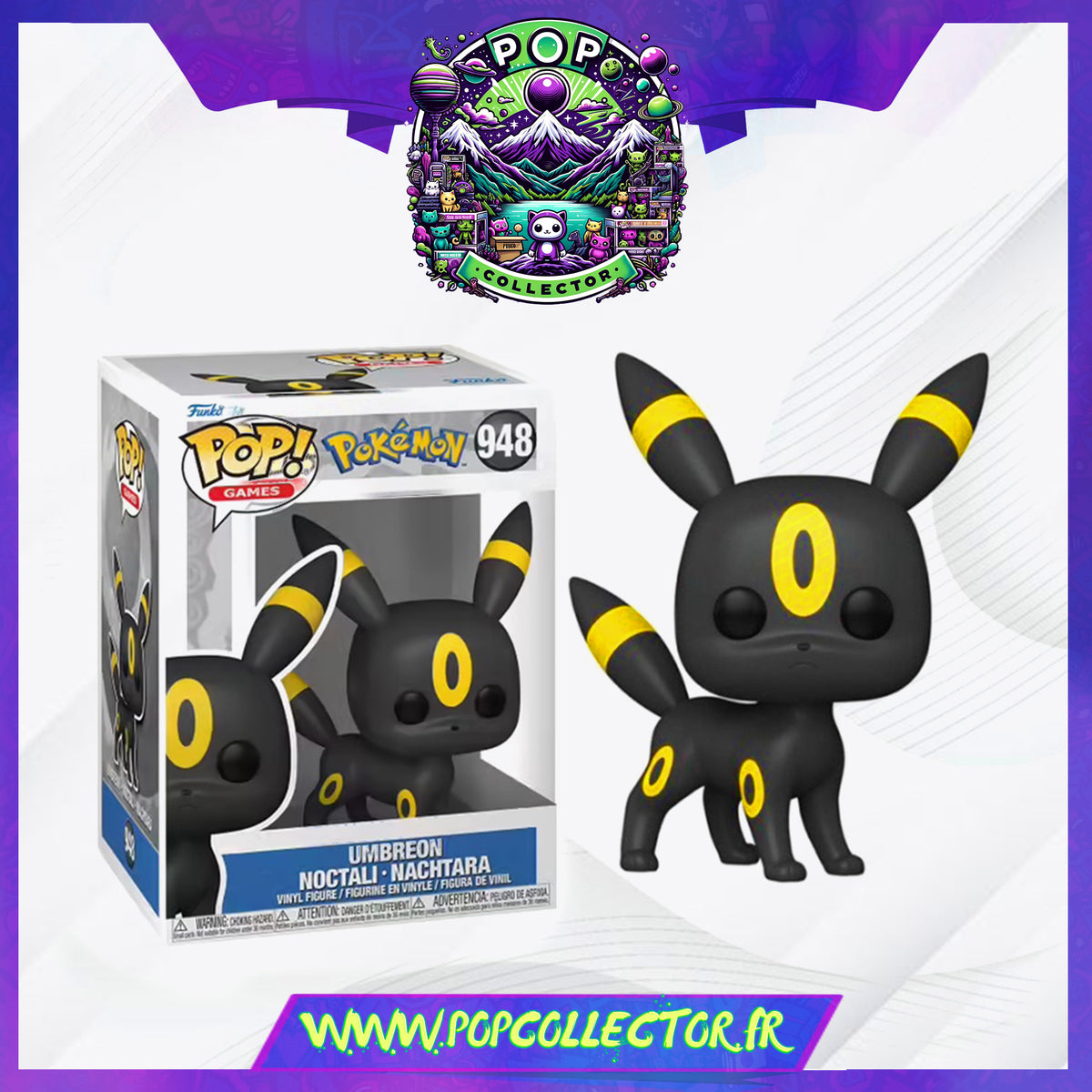 Funko Pop Pokemon 948 Umbreon Noctali – Pop Collector / Magasin Funko ...