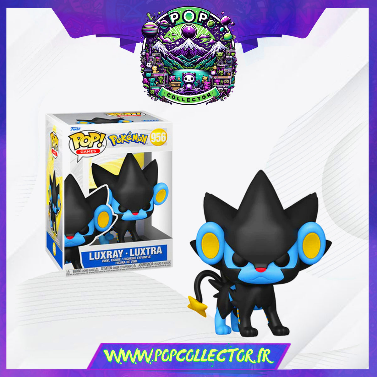 Funko Pop Pokemon 956 Luxray Luxtra – Pop Collector / Magasin Funko Pop ...