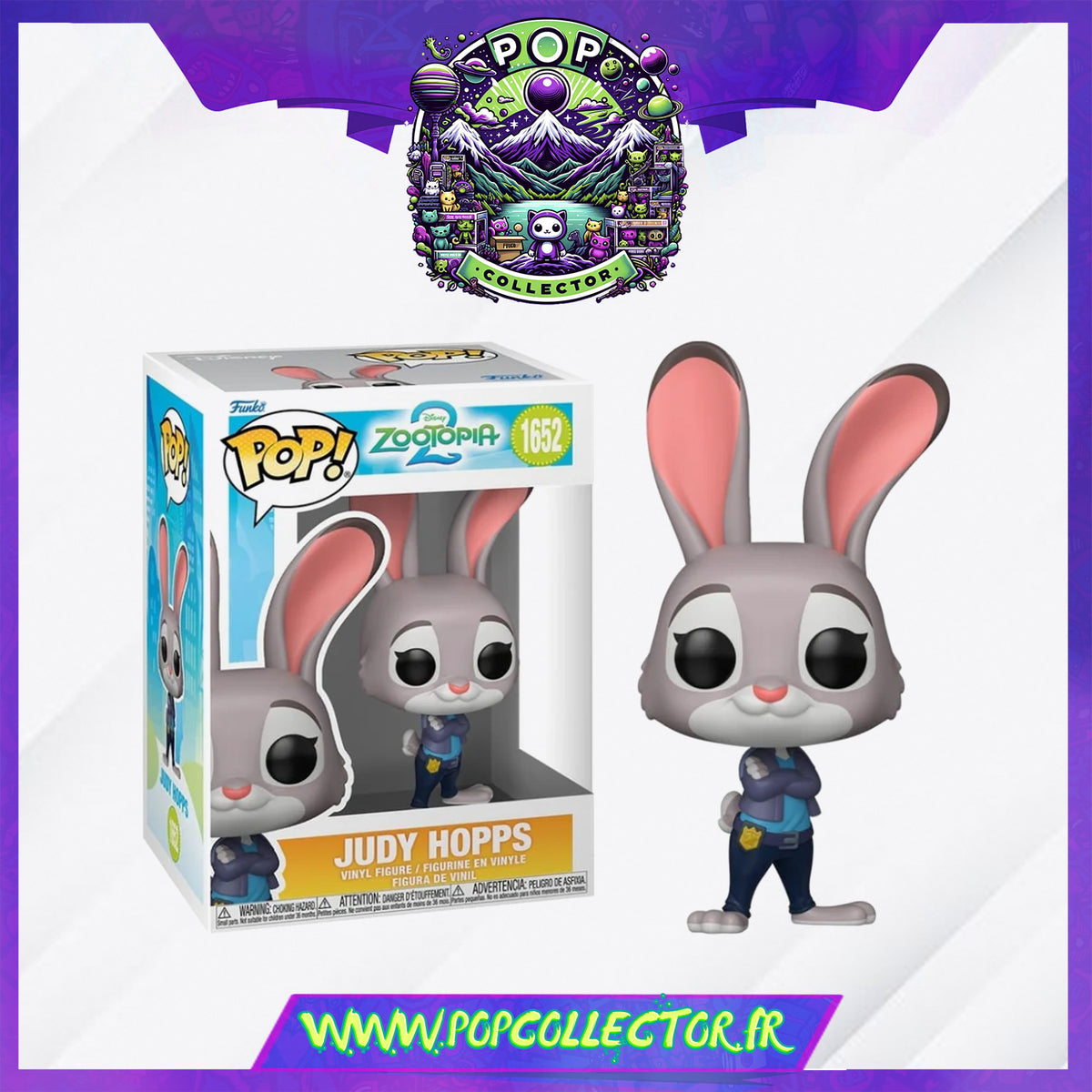 Funko Pop Zootopia 2 Judy Hopps 1652 – Pop Collector / Magasin Funko ...